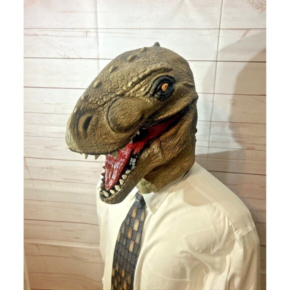 Unbranded | Accessories | Trex Full Head Rubber Latex Cosplay Adult ...